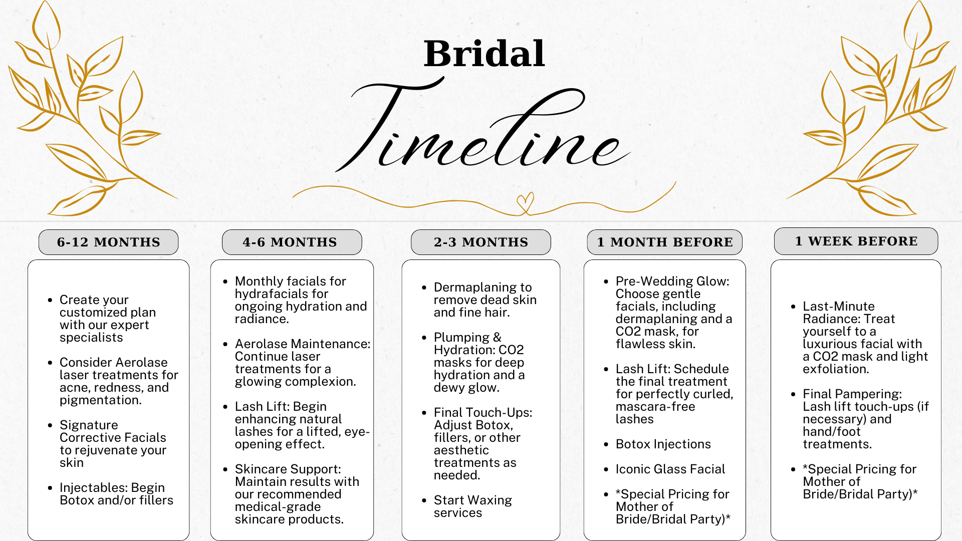 Bridal Packages for a Radiant You - Lititz & Lancaster, PA - Iconic ...